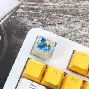 Maple Leaf Keycaps, Resin Keycaps, Handmade Keycaps Set, Red Maple Leaf ...