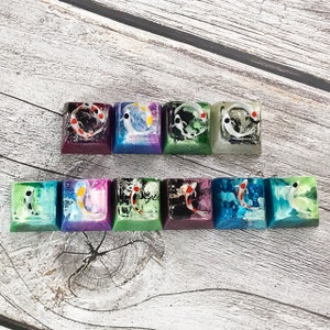 Koi Fish Keycap for ESC, Spacebar Keycaps, Custom Keycap, Artisan ...