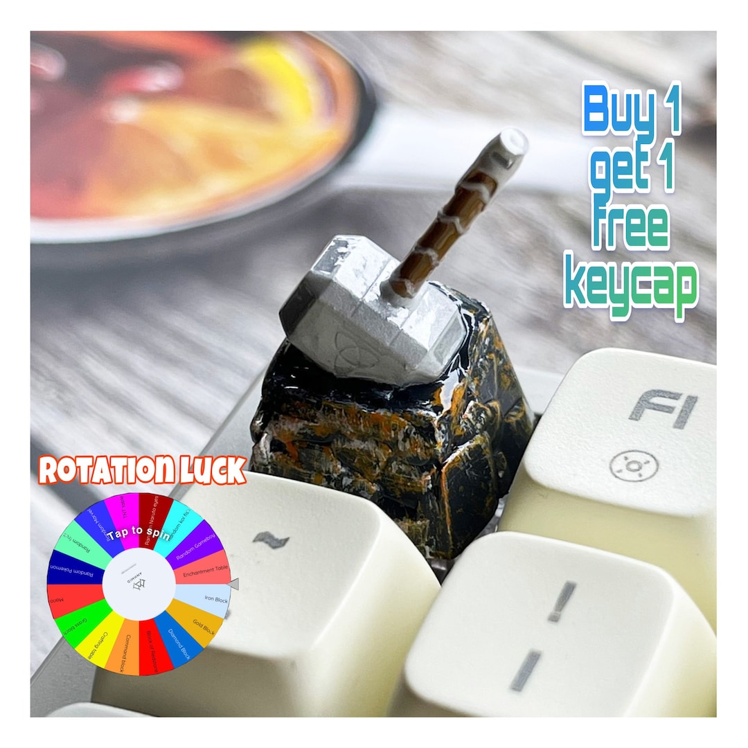 Mjolnir's Hammer Keycap, Thor Keycap, Artisan Custom Keycap, Marvel ...