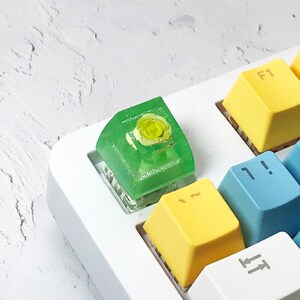 Rose Keycaps, Flower Keycaps, Red Rose Keycap, 1u Keycaps, Resin ...