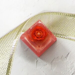 Rose Keycaps, Flower Keycaps, Red Rose Keycap, 1u Keycaps, Resin ...
