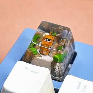 Mcqueen Keycap, Cars Keycap, Lightning Mcqueen Keycap, Cars Artisan ...