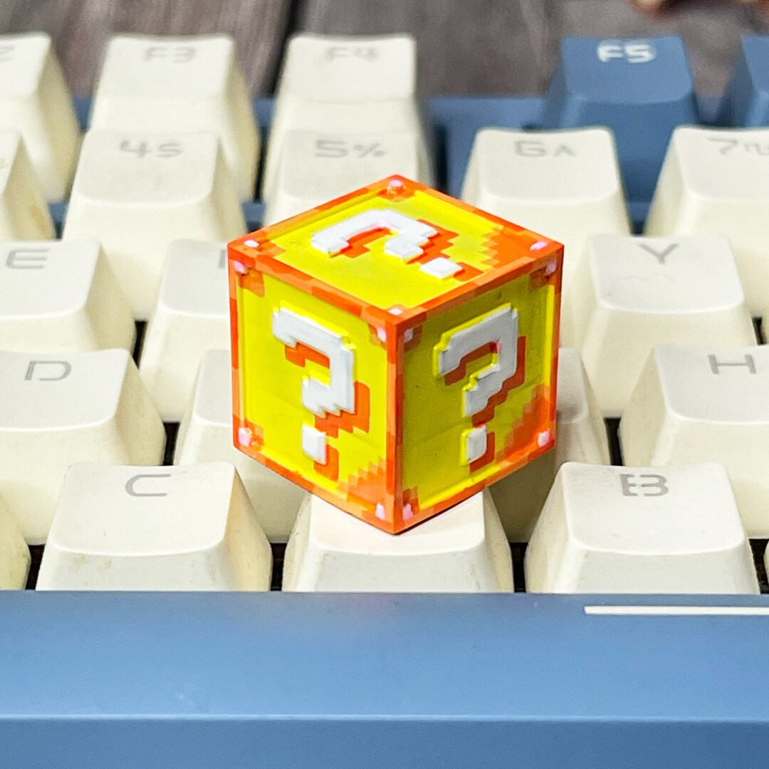 Lucky Block Mod Keycap, Minecraft Inspires Custom Keycap, Minecraft ...