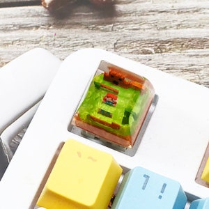 Handmade Resin Ma.ri.o Keycap: 2D Artisan Cherry MX Switch - Etsy