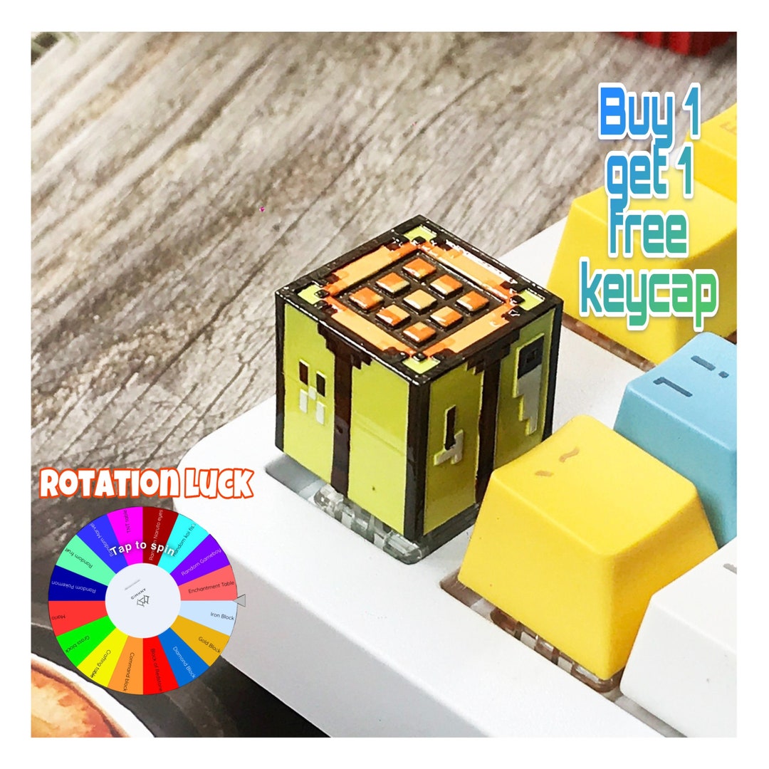 Crafting Table Keycaps, Minecraft Inspires Custom Keycap, Minecraft ...