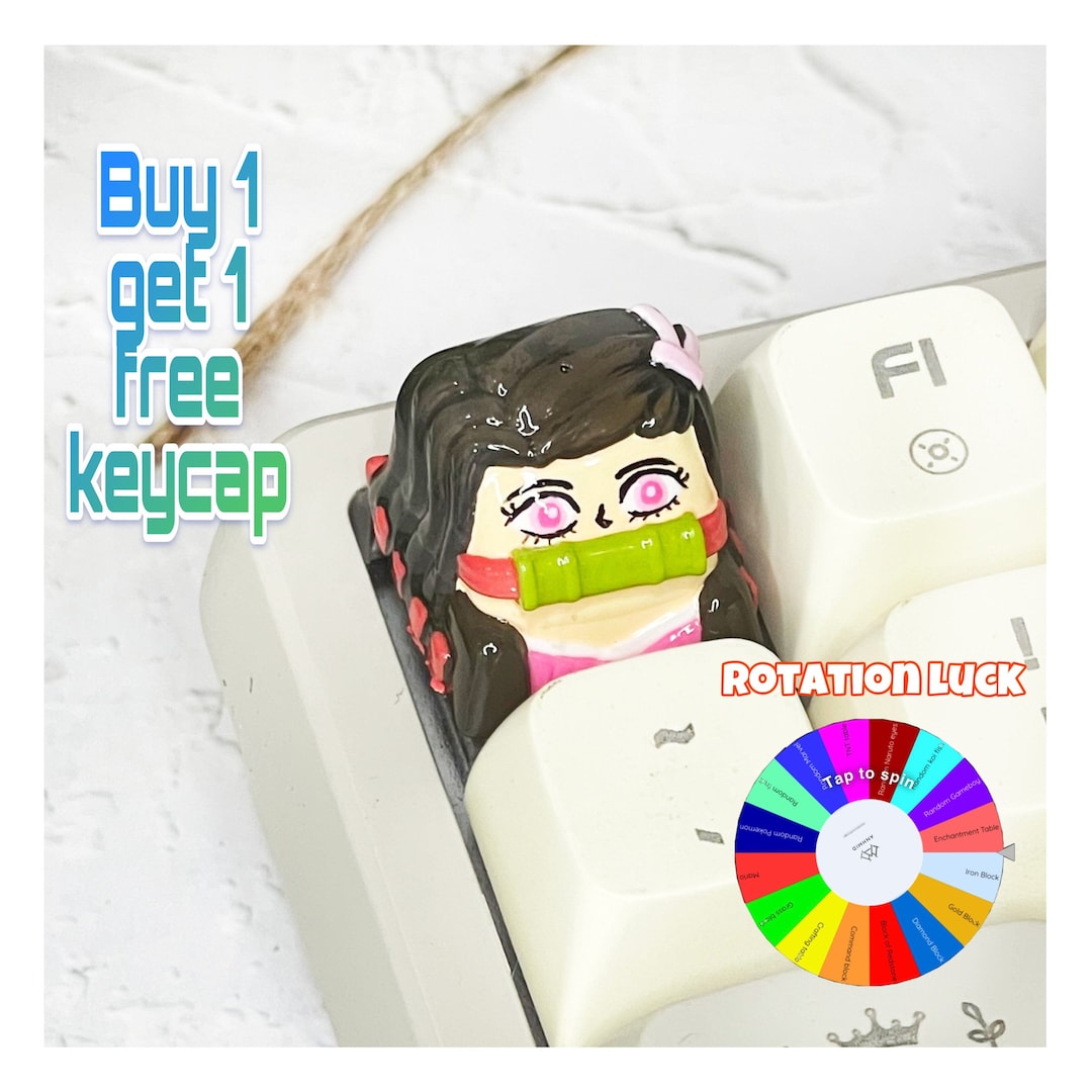 Dem.on Sla.y Keycap, Custom Anime Keycap, Demon Anime Keycap for ...