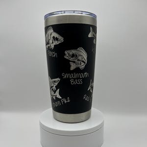 Fish Tumbler Wrap SVG: Laser Engraved 20oz (digital Download) - Etsy