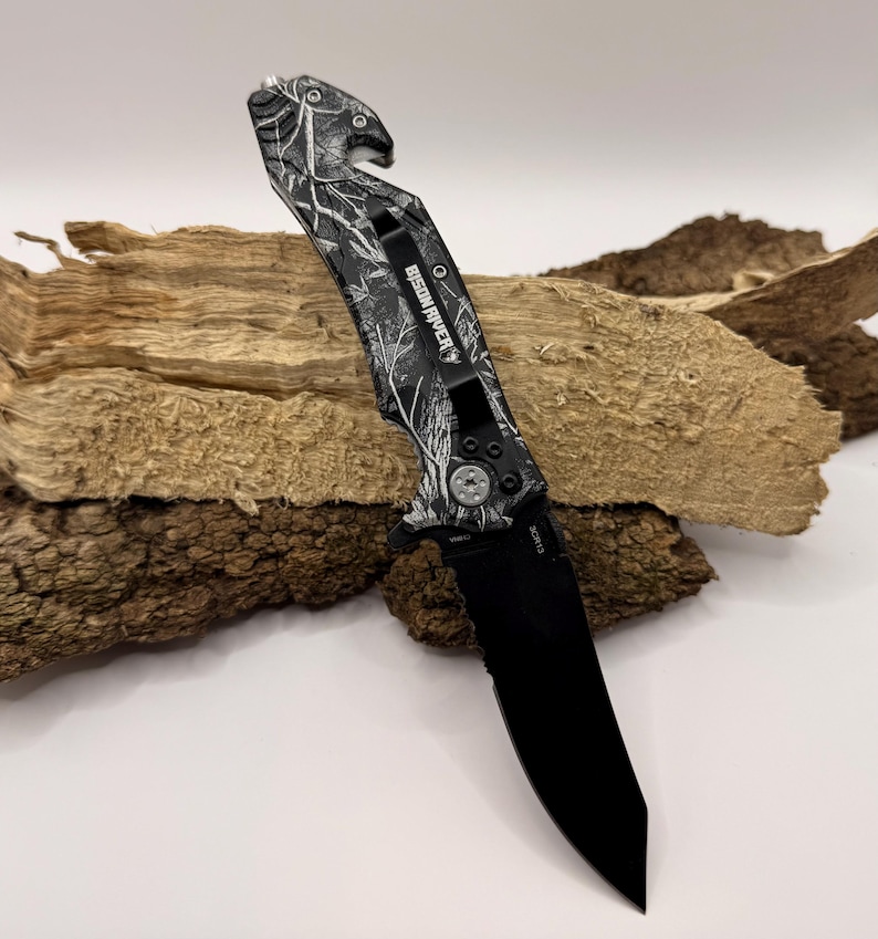 Bison River Rescue Knife Personalized Laser Engraved - Camo Themed - Etsy