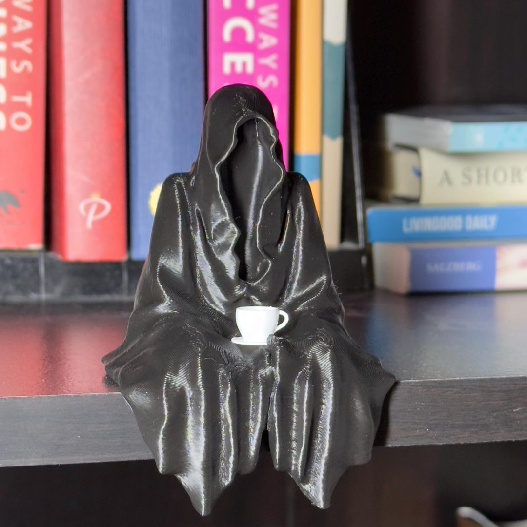 Grim Reaper Bookshelf Decor Suriel Tea Co Ghost 3D Printed Death Figure ...