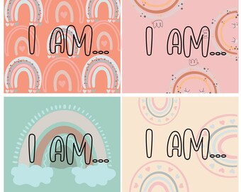 Biblical Affirmations for Kids Bible Affirmation Cards to Color ...