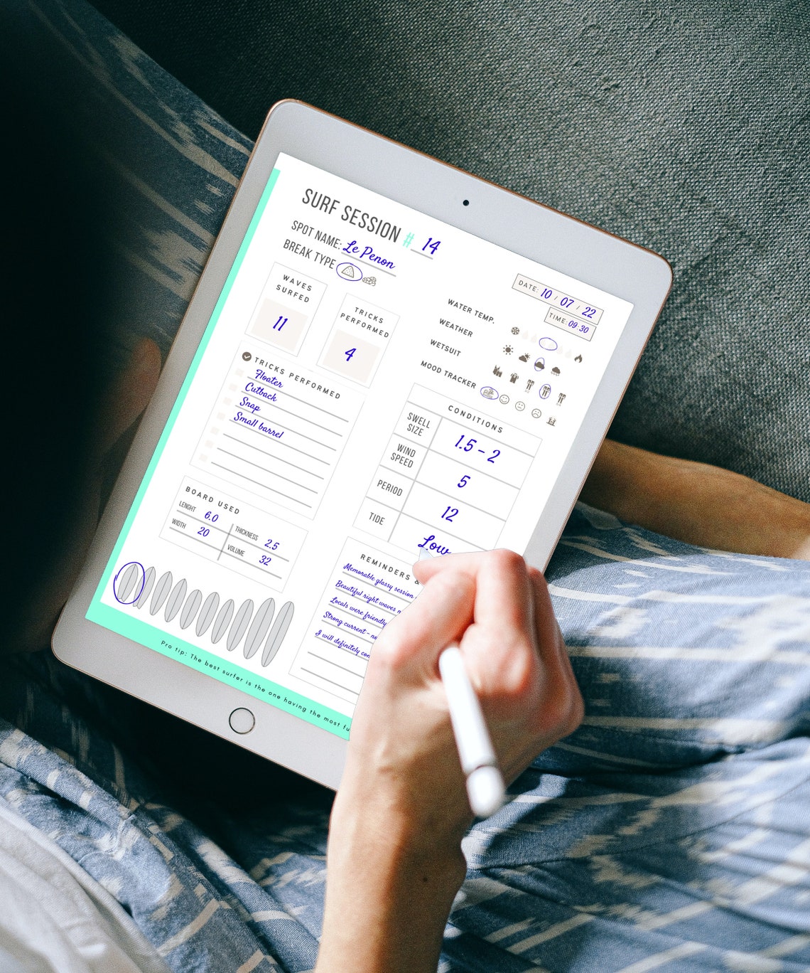 Surf Notes - Your Personal Surf Diary & Journal. Keep Track of Your ...
