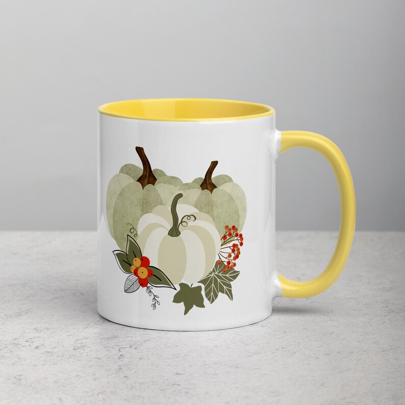 Fall Mug Cute Pumpkin Mug Fall Coffee Mug Cute Fall Gift - Etsy