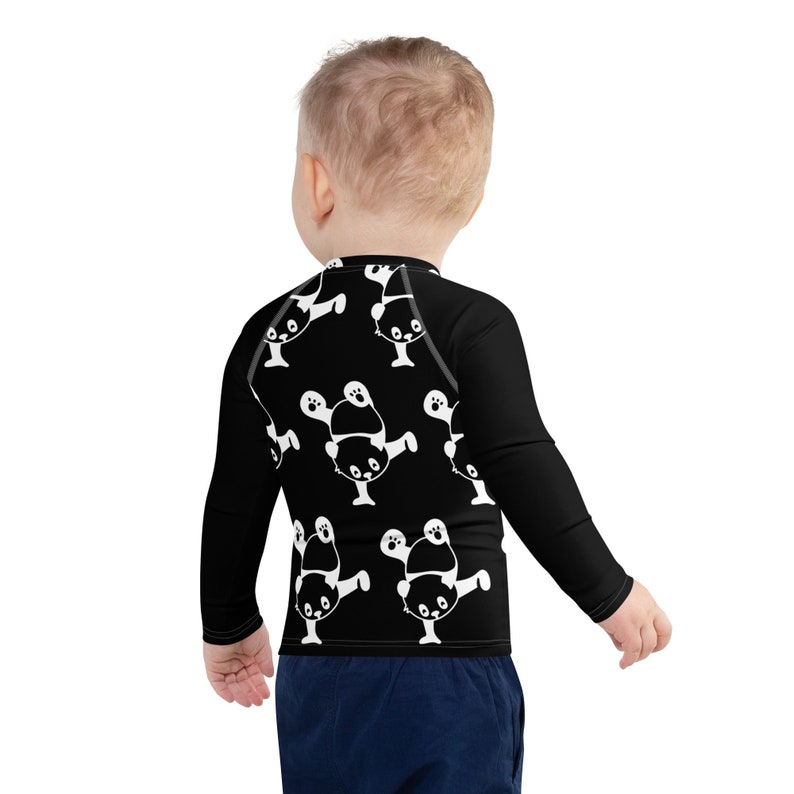 All-over Print Kids Rash Guard,boys Rash Guard ,youth Rash Guard ,panda ...