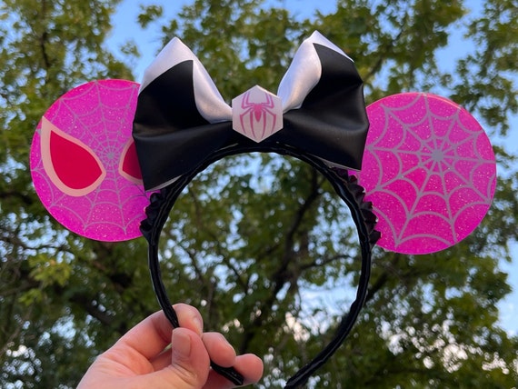 Glow in the Dark Gwen Ghost-spider Resin Mouse Ears - Etsy