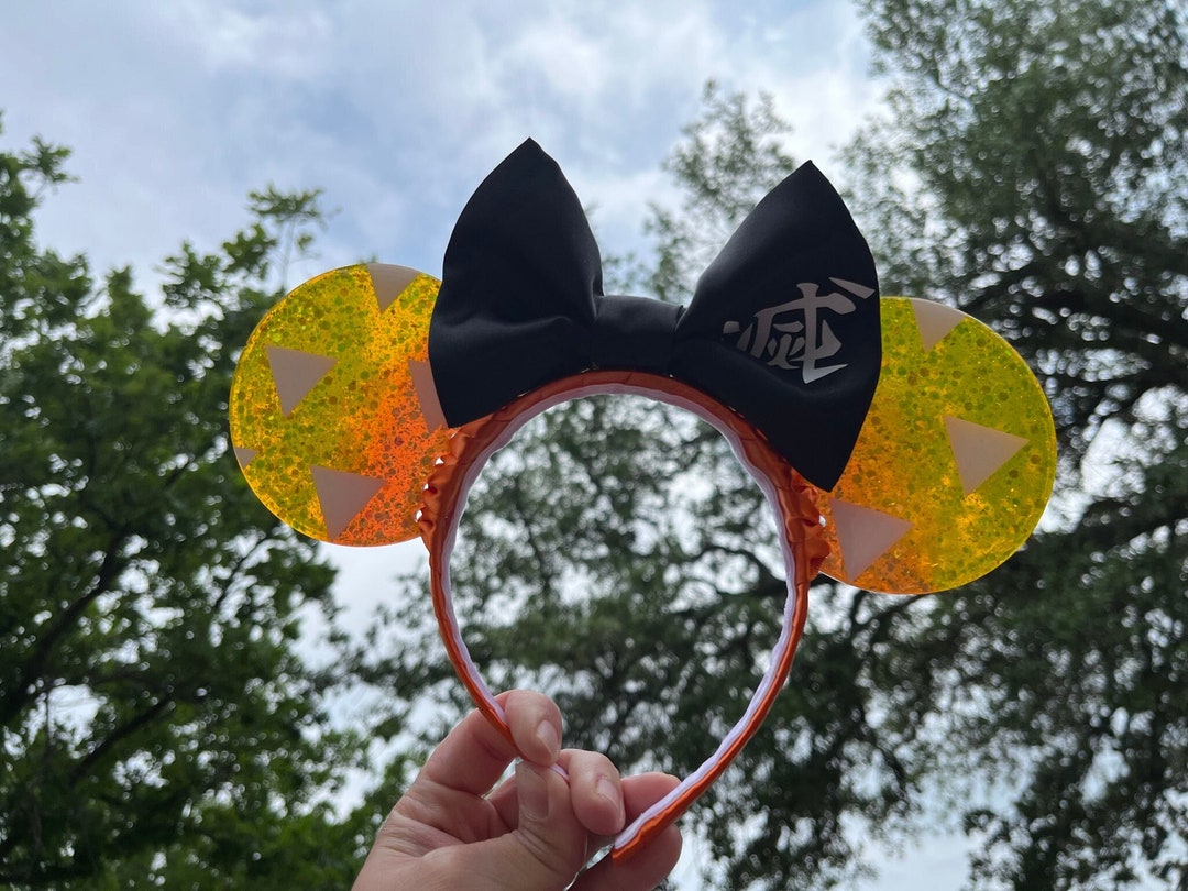 Anime Fighter Yellow and Orange Thunder Mouse Ears - Etsy