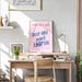 Just One More Chapter Library Card Style Book Art | Aesthetic Wall Art ...