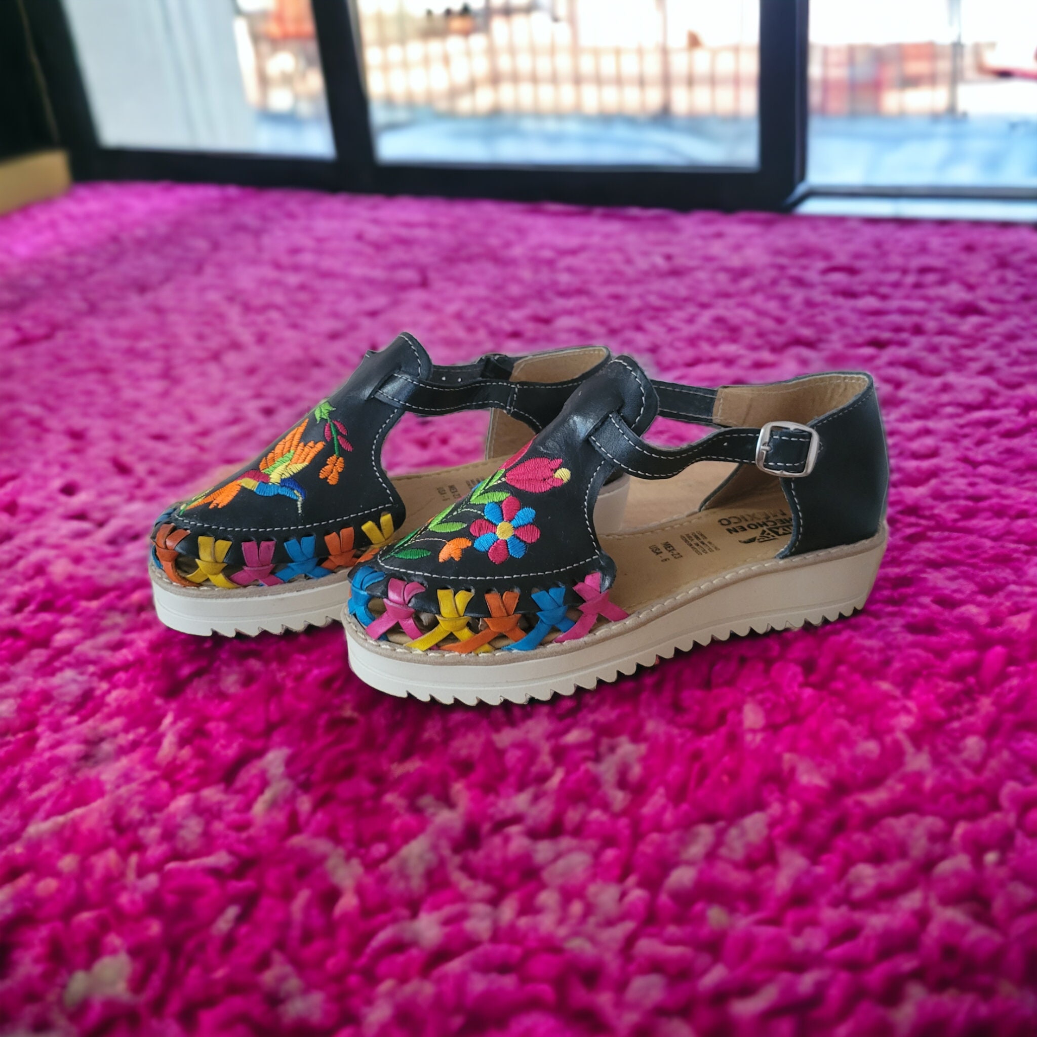 Handmade Leather Huarache Platform Sandals: Mexican Boho Shoes - Etsy