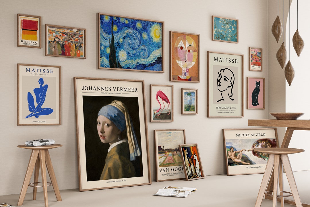 Eclectic Vintage Art Prints, Eclectic Gallery Set, MEGA BUNDLE 1800 ...