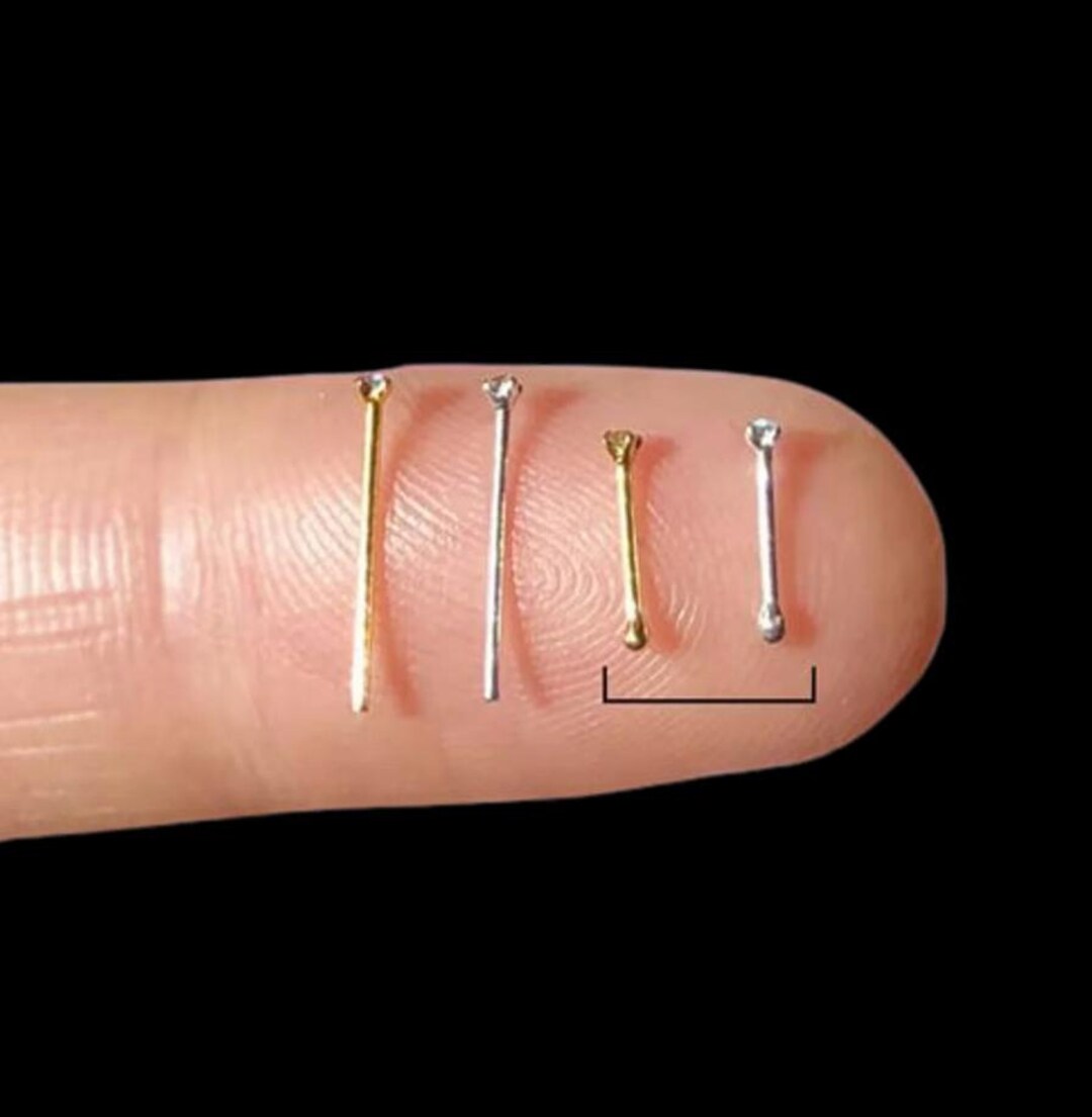 Diamond Nose Screw, Nose Stud, L-shape Nose Stud, Nose Bone, Nose Ring ...