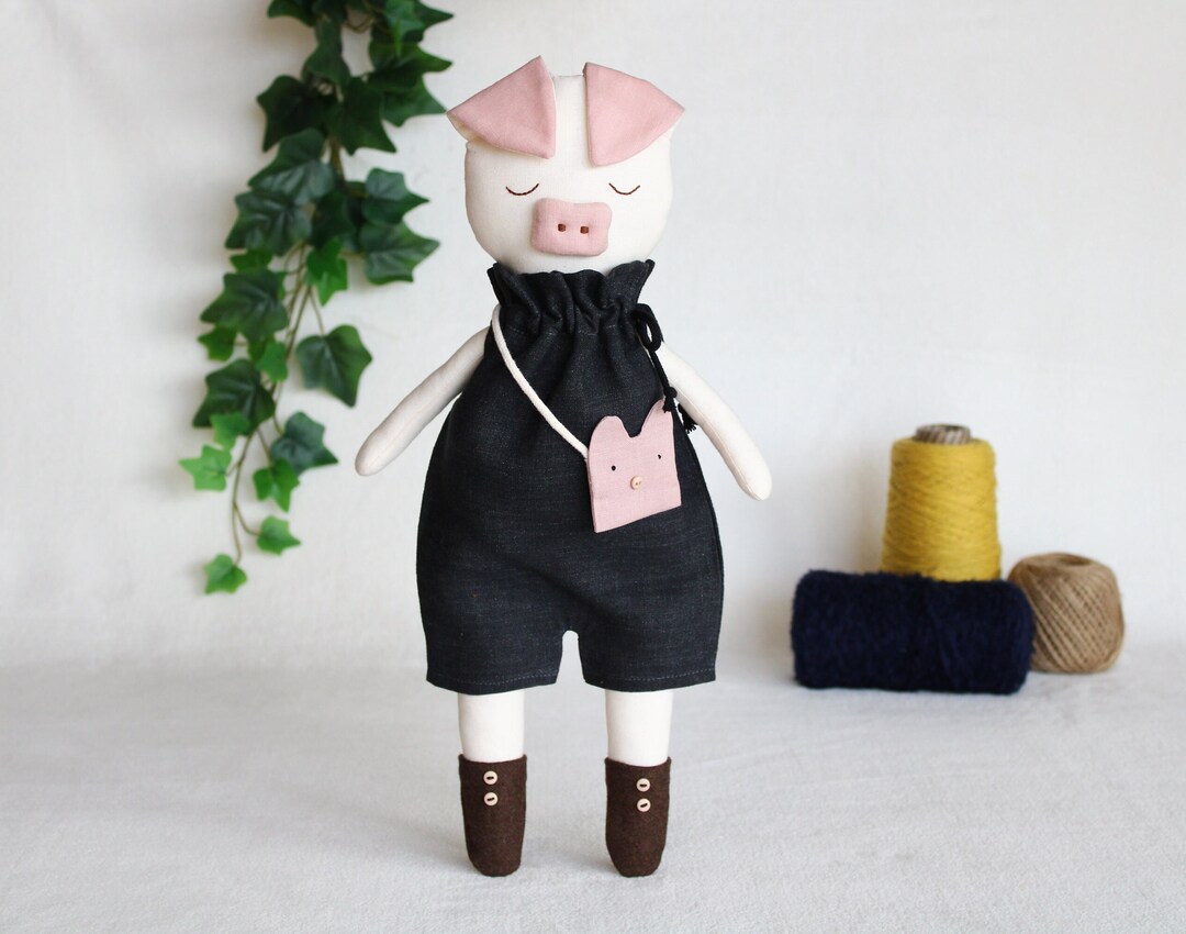 Pig Doll, Dress Doll, Pig Doll, Rag Doll, Baby Gift, Personalized Gift ...
