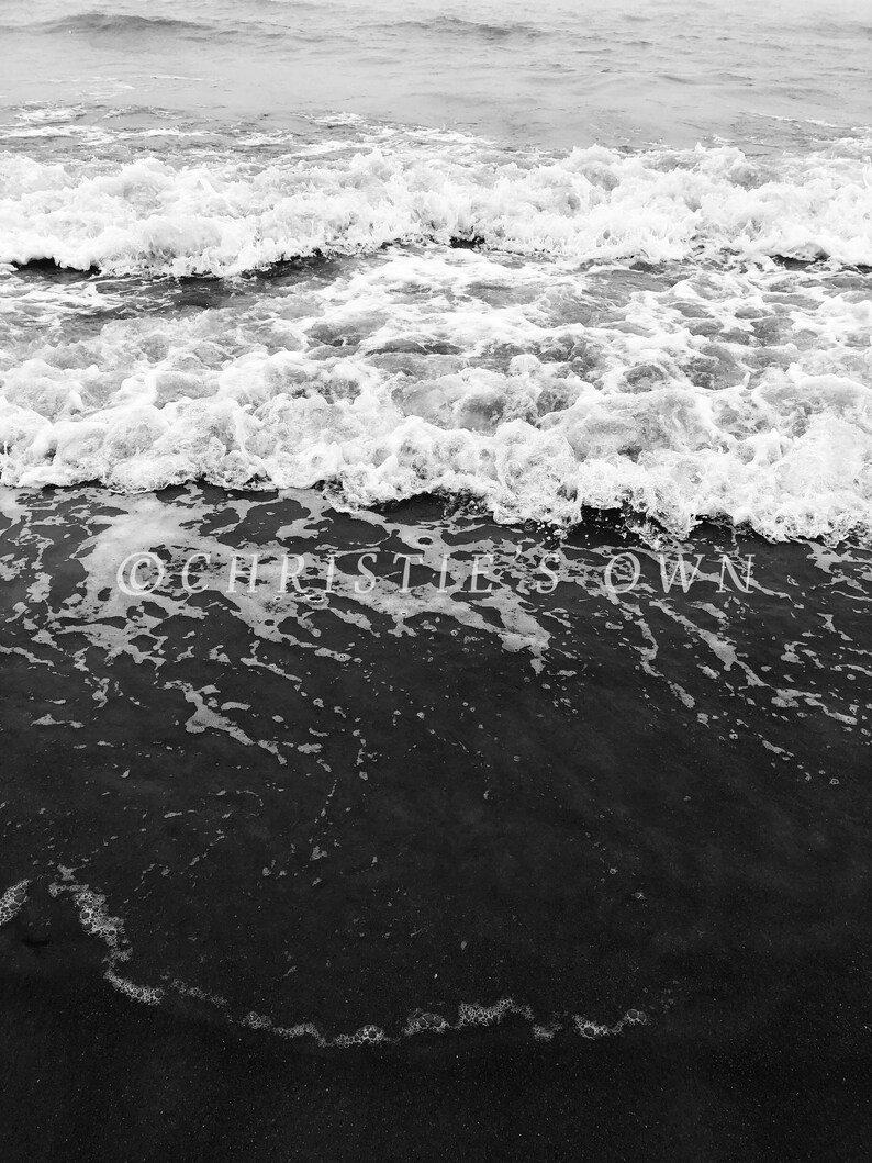 Black and White Waves, Ocean Photography, Waves, Hilton Head, South ...