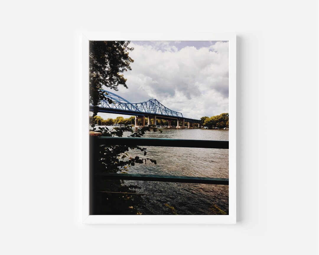 Mississippi Blue Bridge, La Crosse Wisconsin, River, Bridge Photography ...