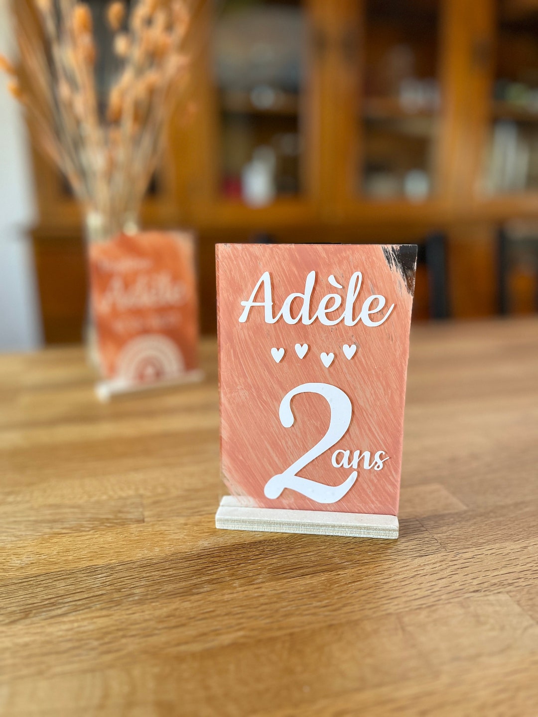 Plexi Table Name / Number Plate Deco for Centerpieces Weddings Baptism ...