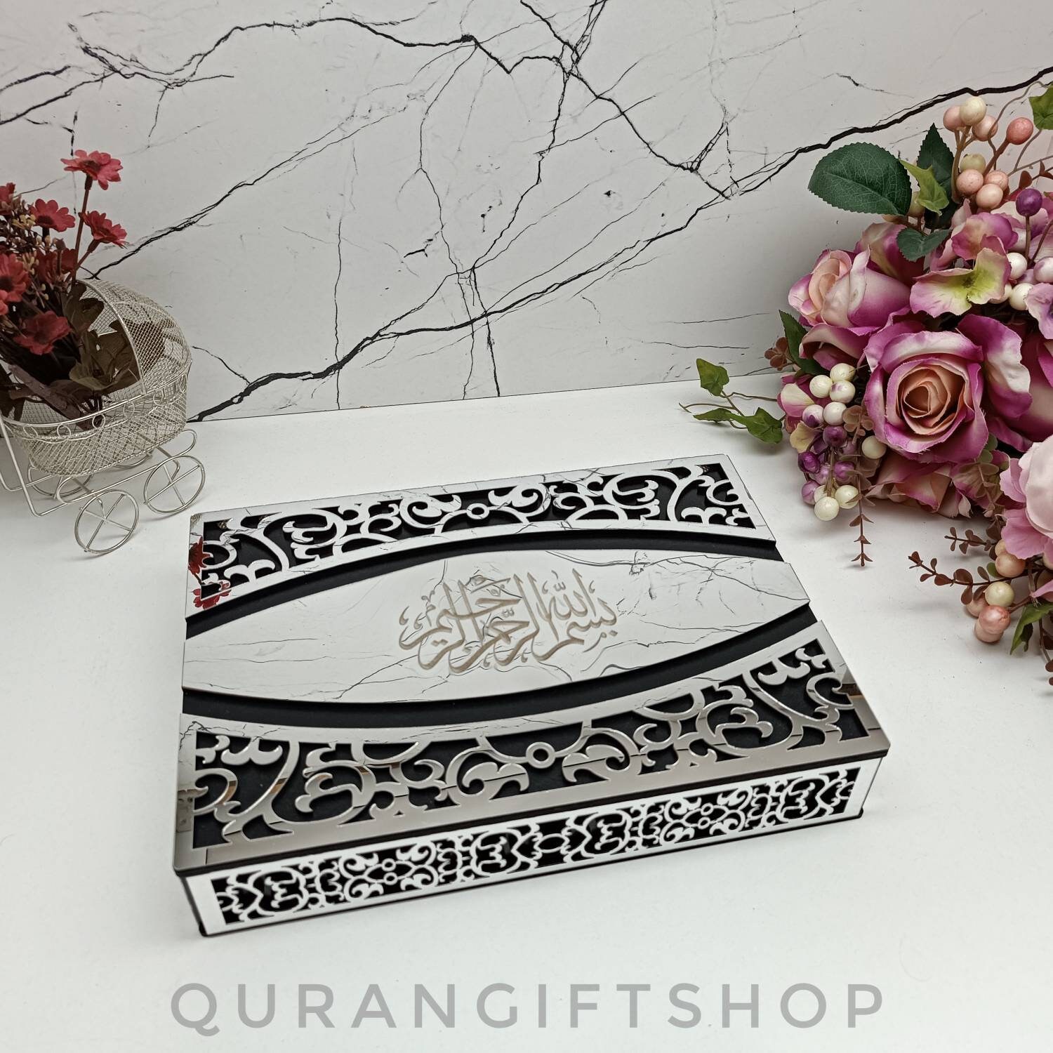Holy Quran, Personalized Silver Quran, Free Quran for Muslim, Handmade ...