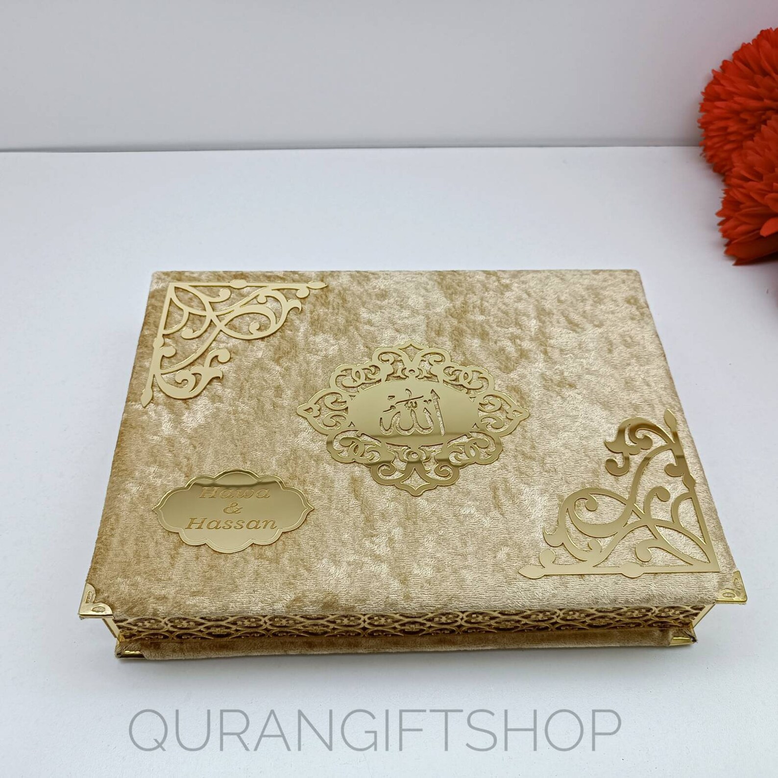 Quran Gift Set Personalized Quran With Velvet Box and Tasbih - Etsy