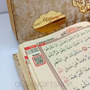 Quran Gift Set, Personalized Quran With Velvet Box and Tasbih Set ...