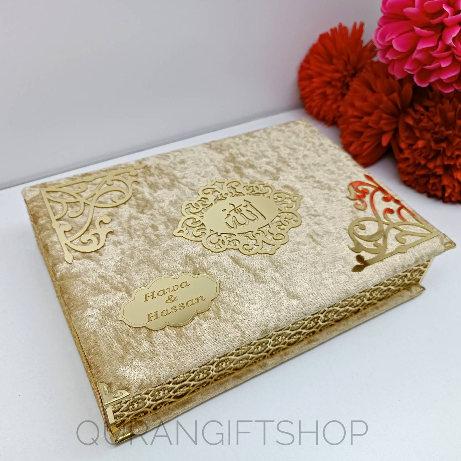 Quran Gift Set Personalized Quran With Velvet Box and Tasbih - Etsy