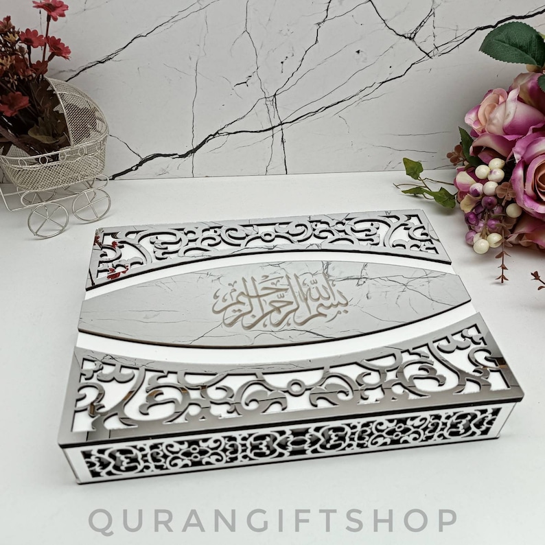 Custom Holy Quran, Silver Quran, Free Quran for Muslim, Handmade Quran ...