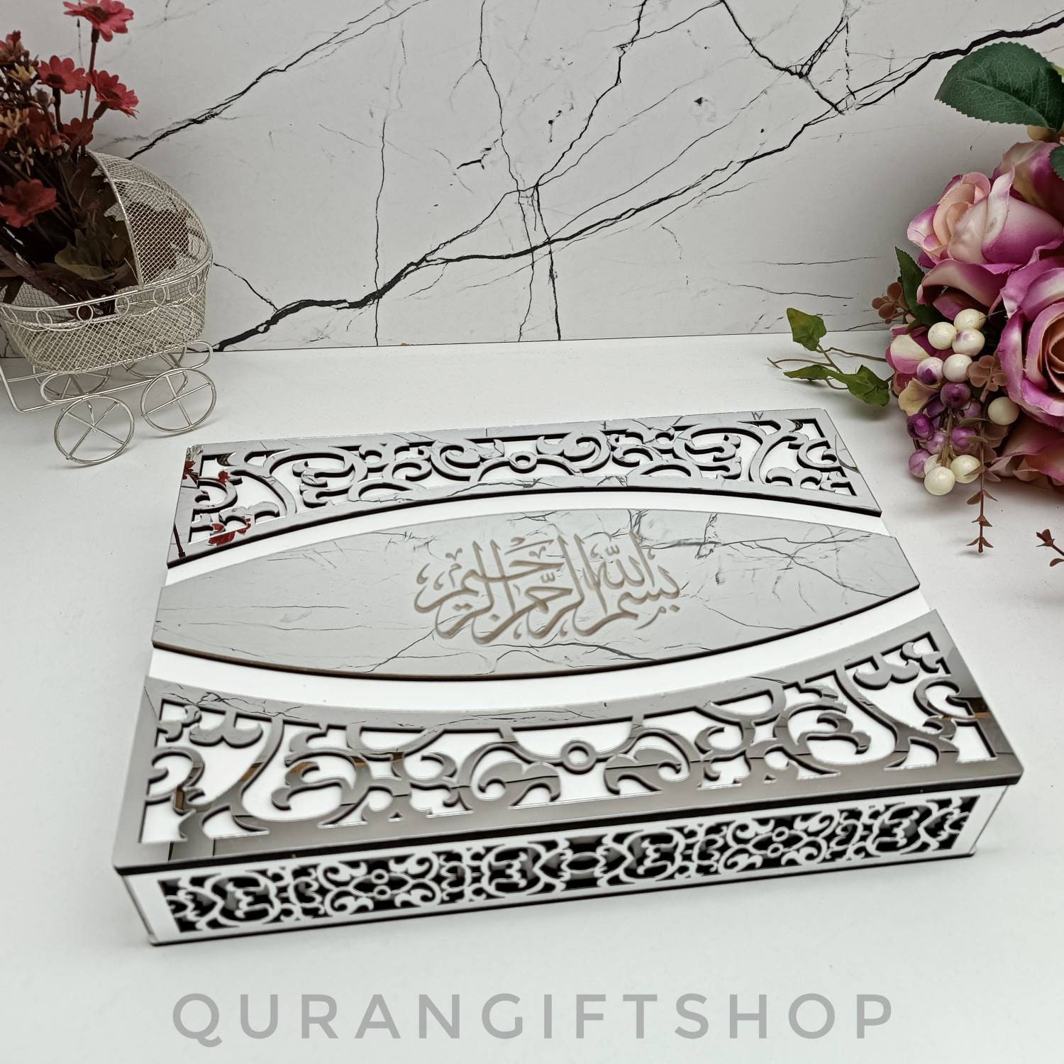 Holy Quran, Personalized Silver Quran, Free Quran for Muslim, Handmade ...