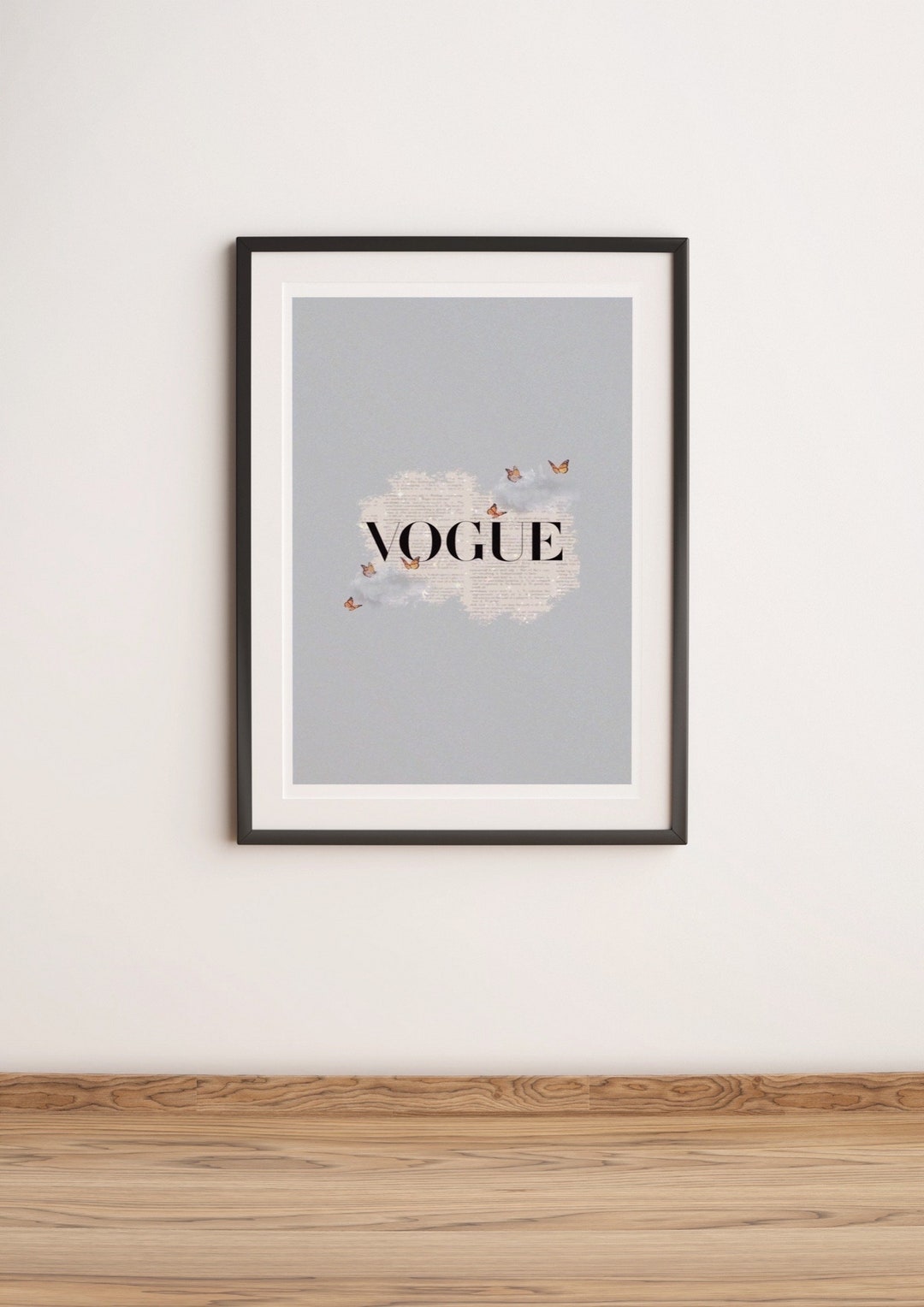 Minimalistic Butterfly Vogue Poster Room Wall Art Wall Art - Etsy