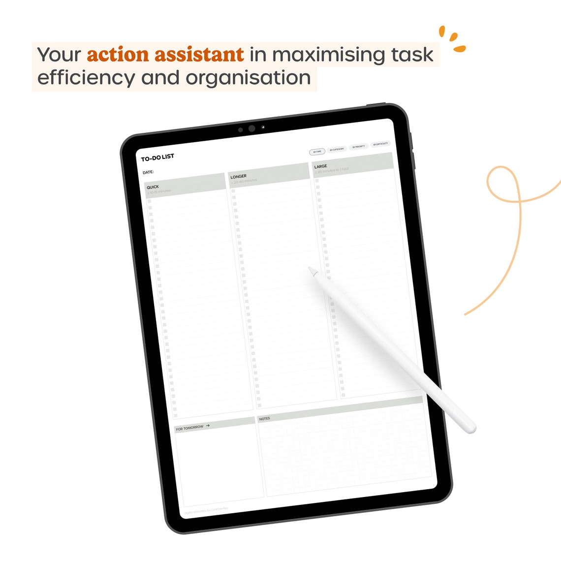 To-do List Template, Planner Insert, to Do List Printable, to Do List Notepad, Task List ...