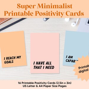 Printable Positivity Cards | Printable Affirmation Cards, Printable ...