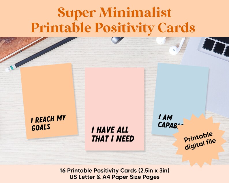 Printable Positivity Cards | Printable Affirmation Cards, Printable ...