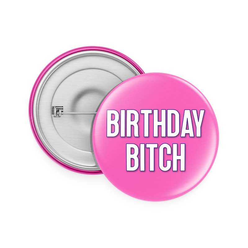 Rude Birthday Badge - Etsy UK