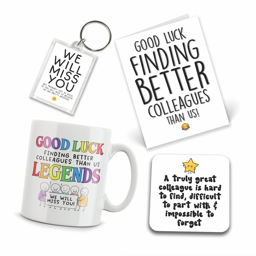 Funny Leaving Gift Box: Mug, Card, Coaster & Keyring - Etsy