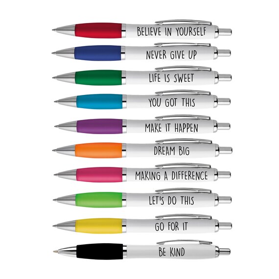 Silver Pen Quotes Custom Pens, Autograph