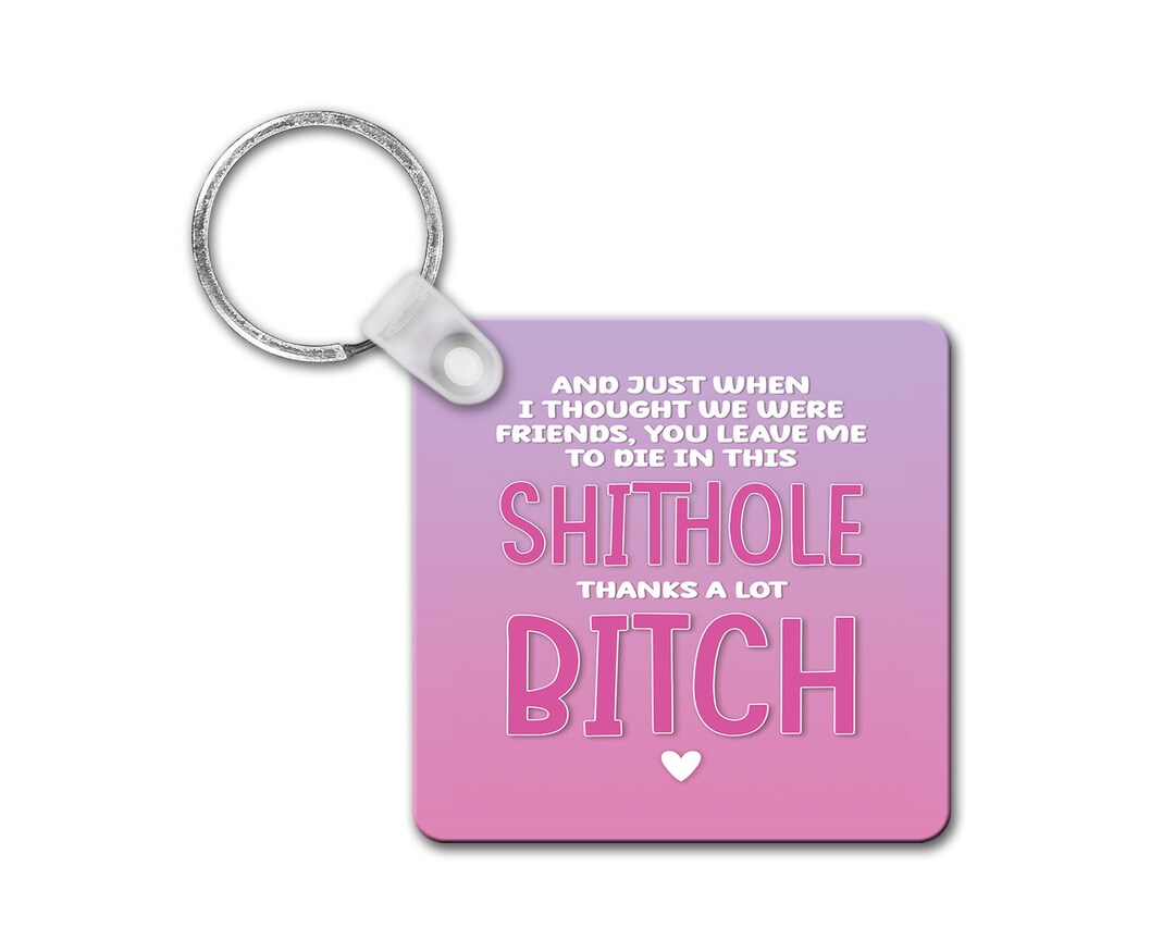 Funny Keyring - Funny Leaving Work Gift for Colleague - Leave Me to Die ...