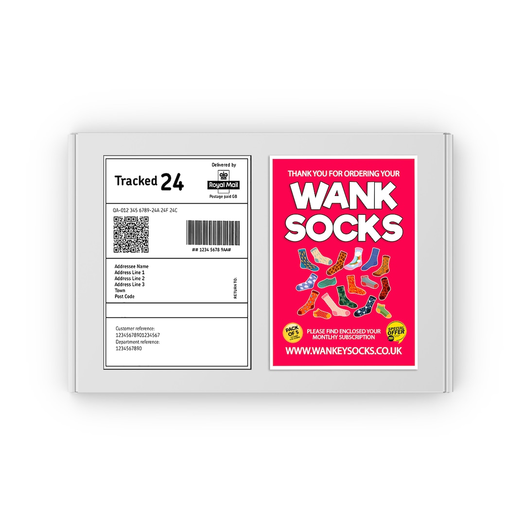 Funny Prank Empty Mail Box Wank Socks Funny Post Mail Parcel Gift ...