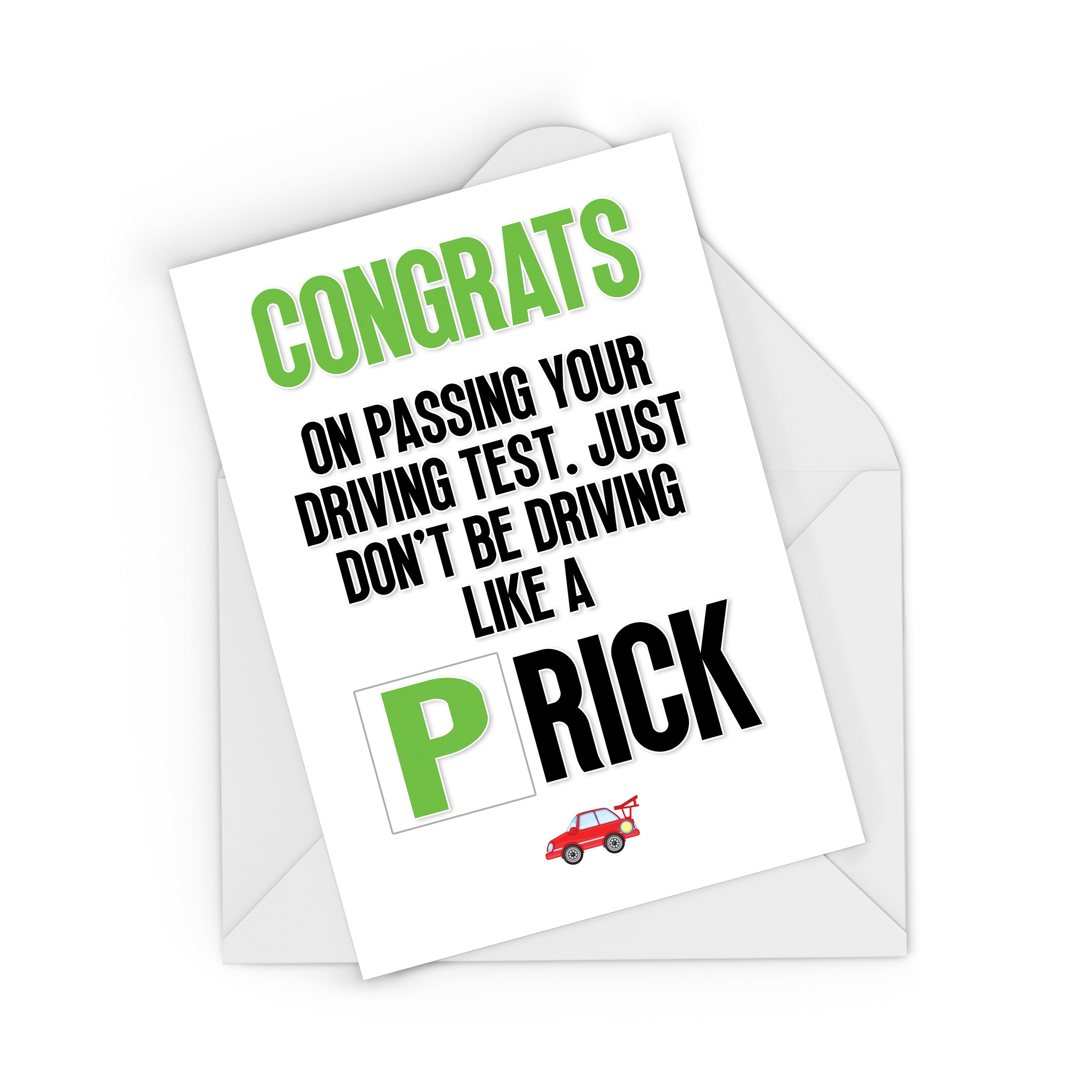 Funny Passed Driving Test Card Congrats on Passing Your - Etsy