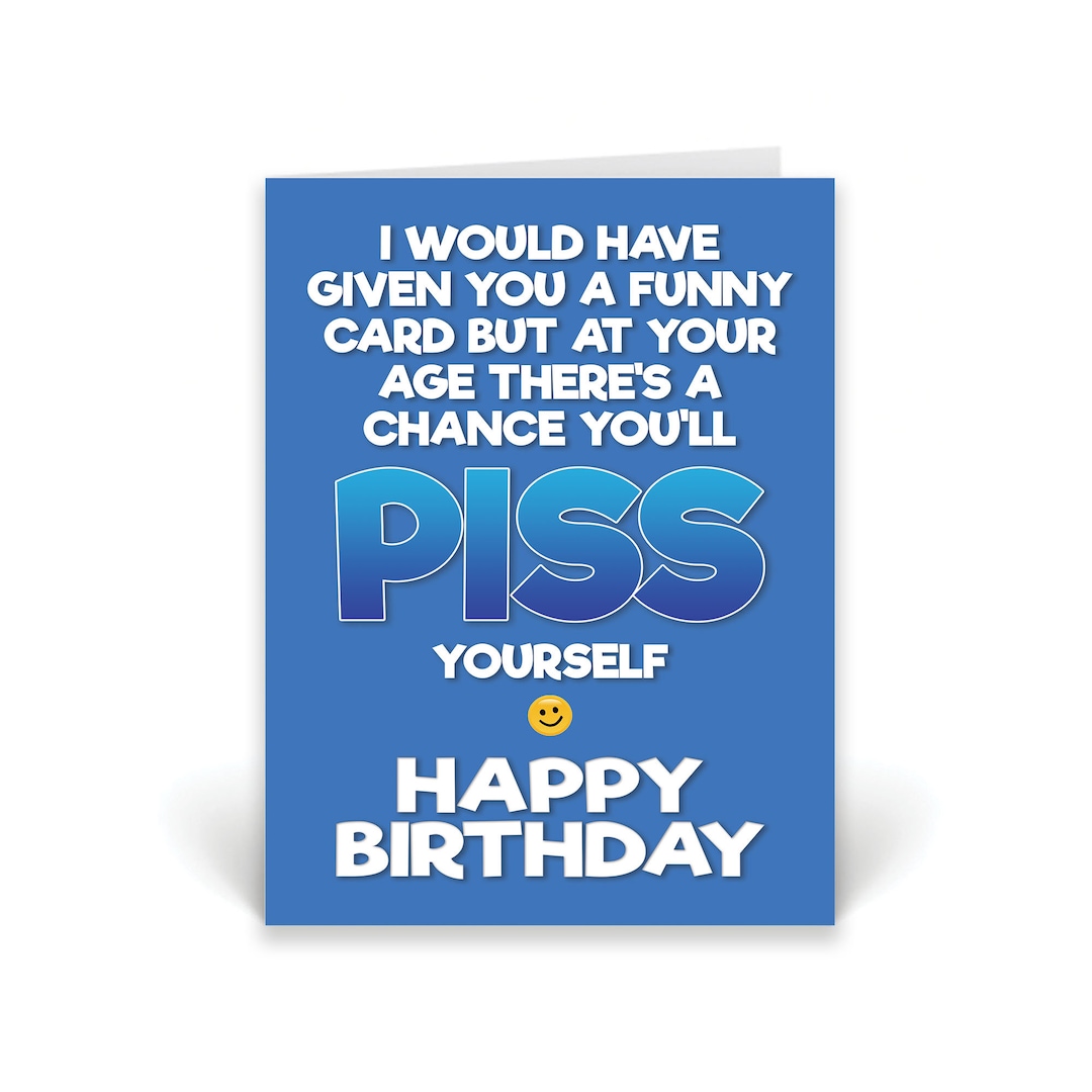 Funny Cards - Rude Birthday Card 40th 50th 60th 70th - Brother Dad ...