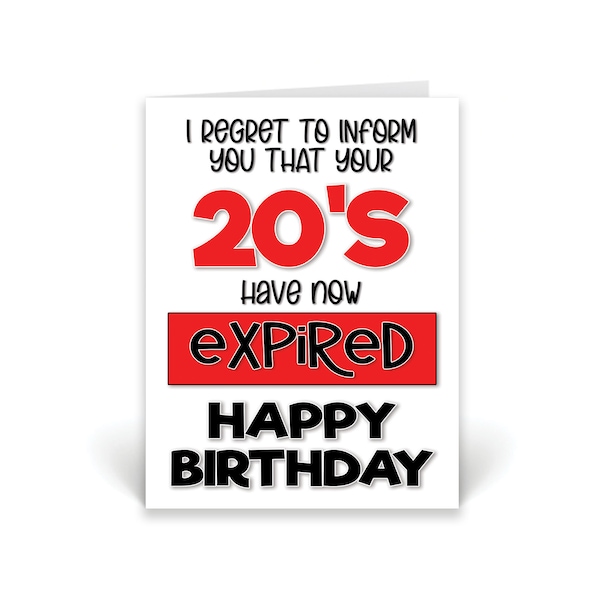 20s Have Expired - Etsy UK