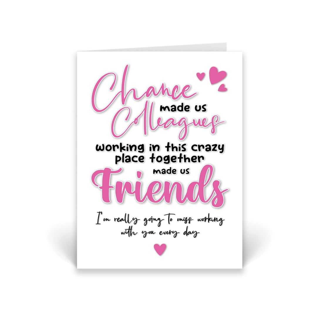 Leaving Card for Colleague New Job Congratulations Card - Etsy