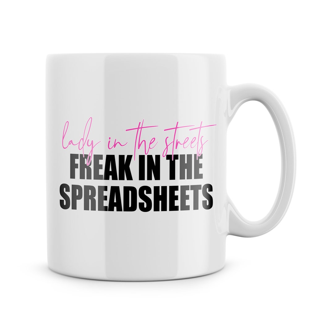 Funny Work Mugs Colleague Office Joke Gifts Lady in the Streets Freak ...