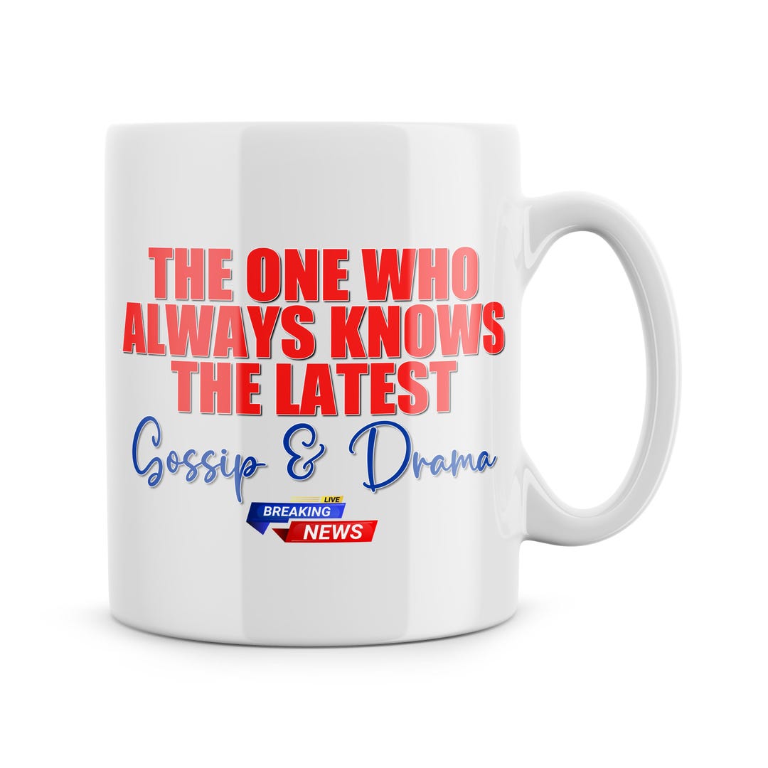 Funny Work Team Office Mugs Gossip & Drama Secret Santa Gifts Birthday ...