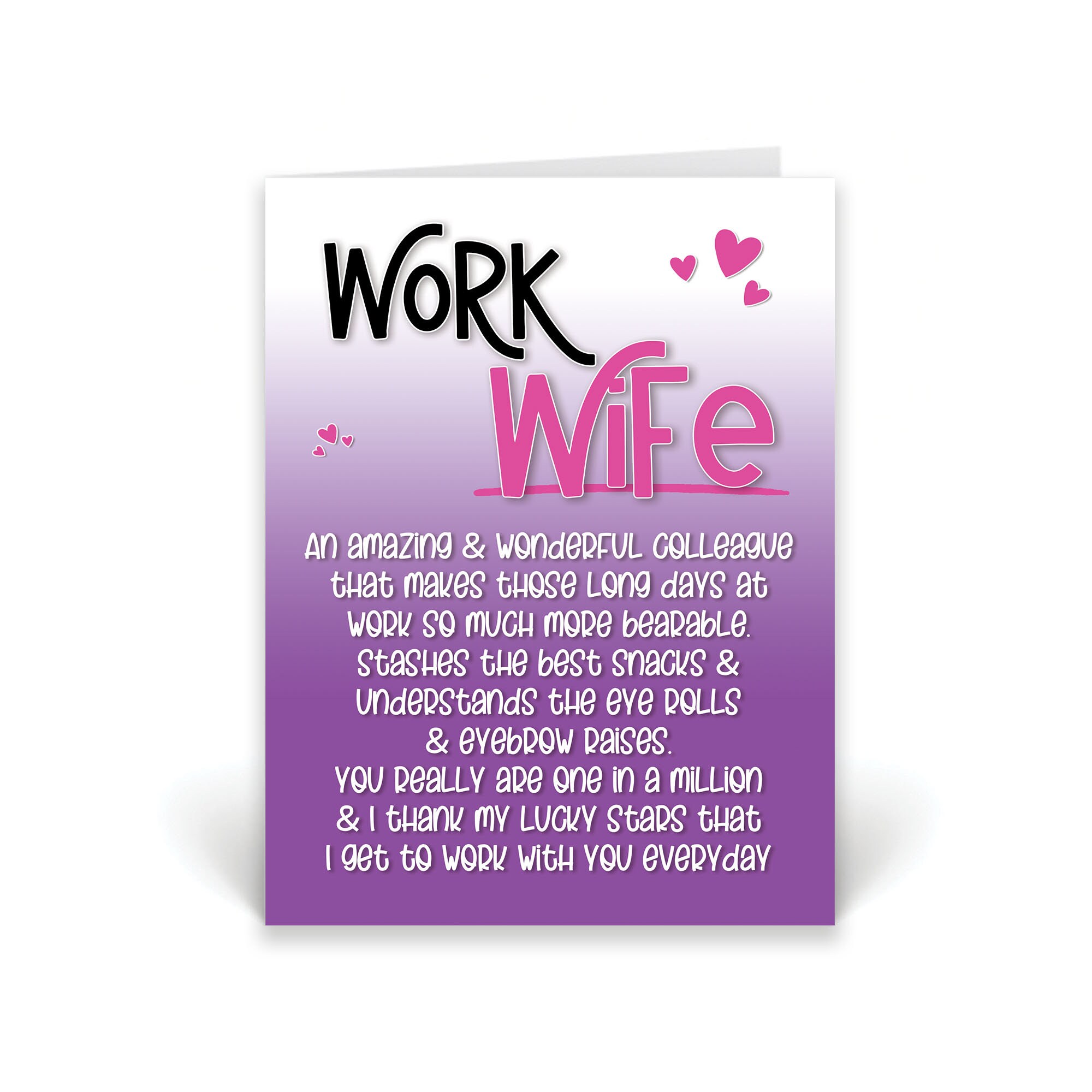 Funny Birthday Card for Work Colleague Card for Work Wife - Etsy