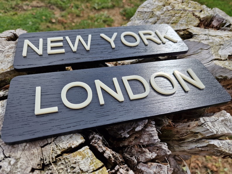 World Clock Sign With Milk White Letters Time Zone Sign for - Etsy